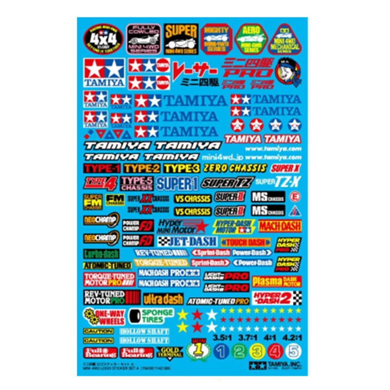 Tamiya Stickers Decals | Tamiya Mini 4wd Stickers | Stickers Rc Tamiya ...