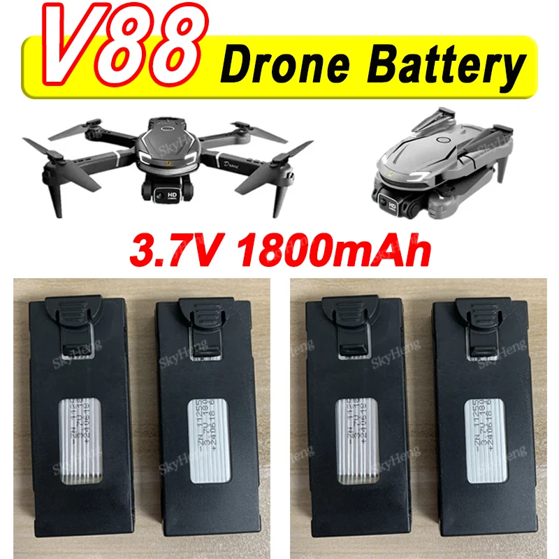 V88 드론 RC Qudcopter 배터리 예비 액세서리 부품에 대 한 원래 V88 드론 8K 전문 HD 배터리 3.7V ...