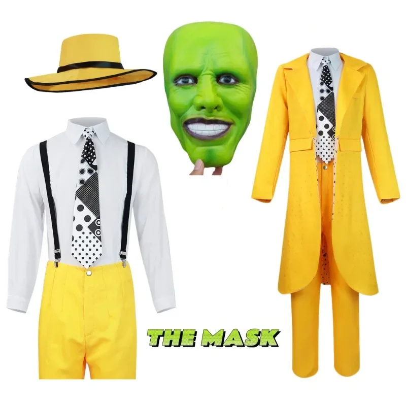 The-Mask-Cosplay-Costume-Halloween-Carrey-Cosplay-Uniform-Anime ...