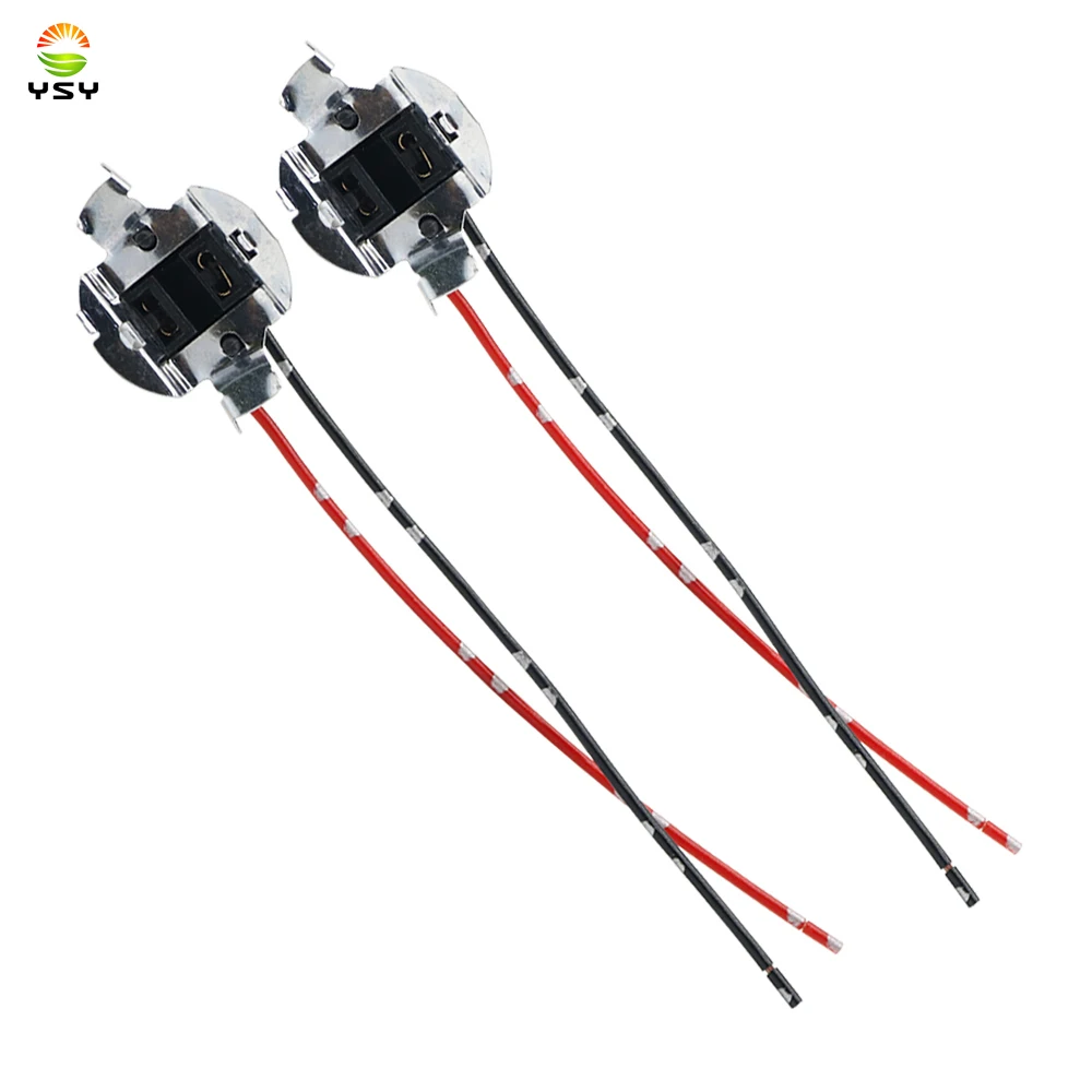 2pcs TK-305 Car Light Bulb Base Holder Socket Wire Adapter H7 Halogen ...