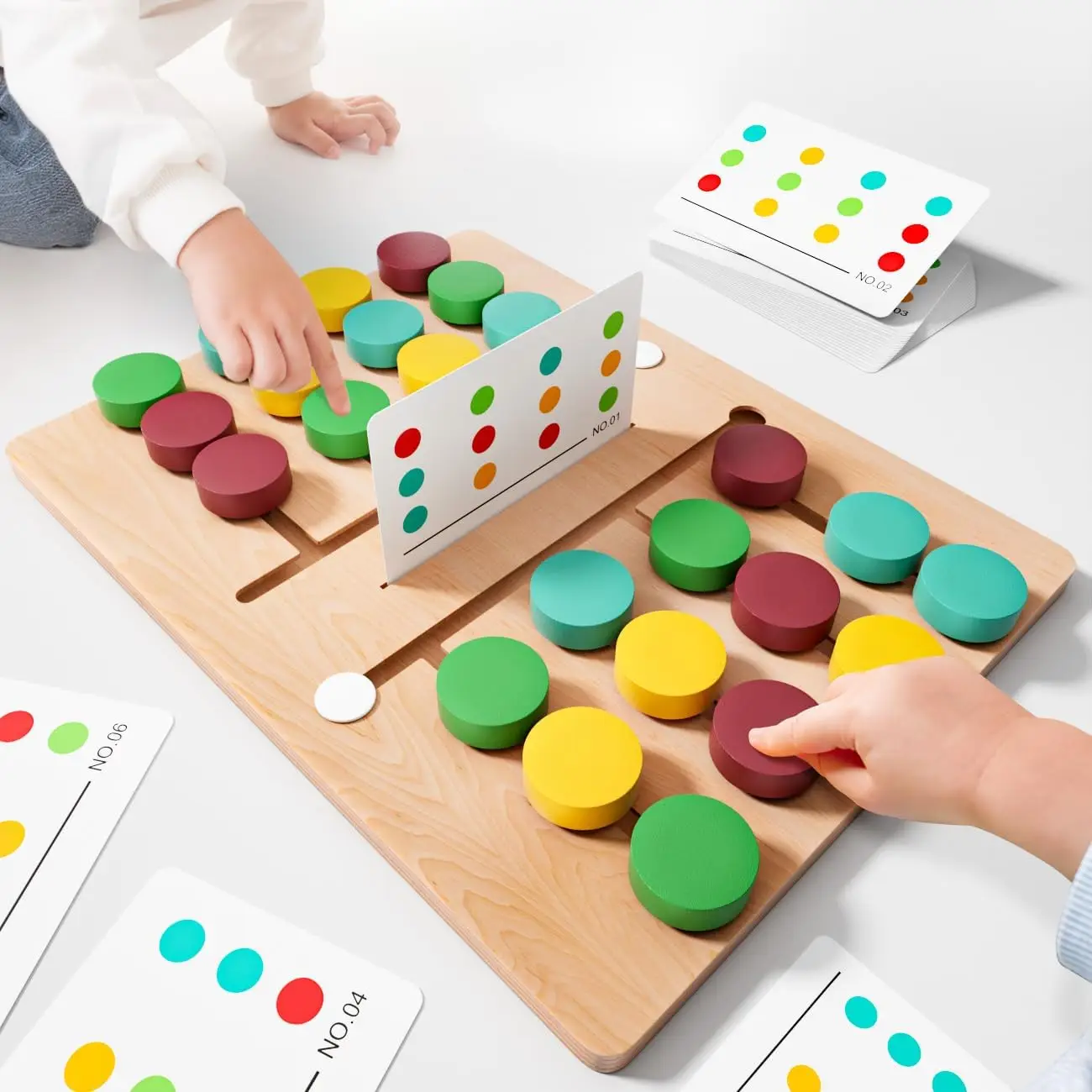 Color-Matching-Kids-Game-Montessori-Sliding-Puzzle-Board-Memory-Game ...