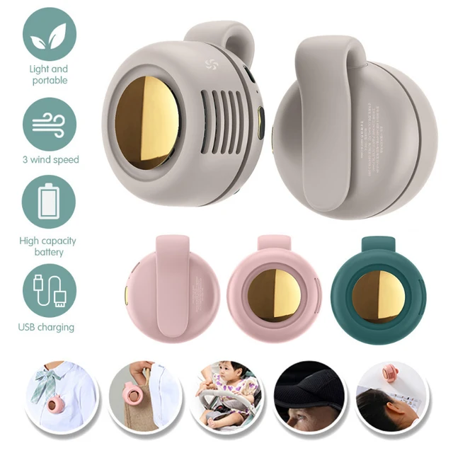 Burtle Fan Vest 3-in-1 Portable Waist Clip On Fan, 6000mAh Personal ...