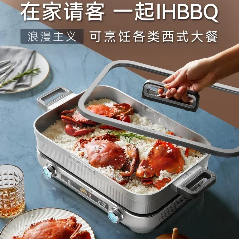 IHBBQ-Multifunctional-Cooking-Pot-Electric-Cooker-Korean-Barbecue-Stove-Hot-Pot-Baking-Plate ...