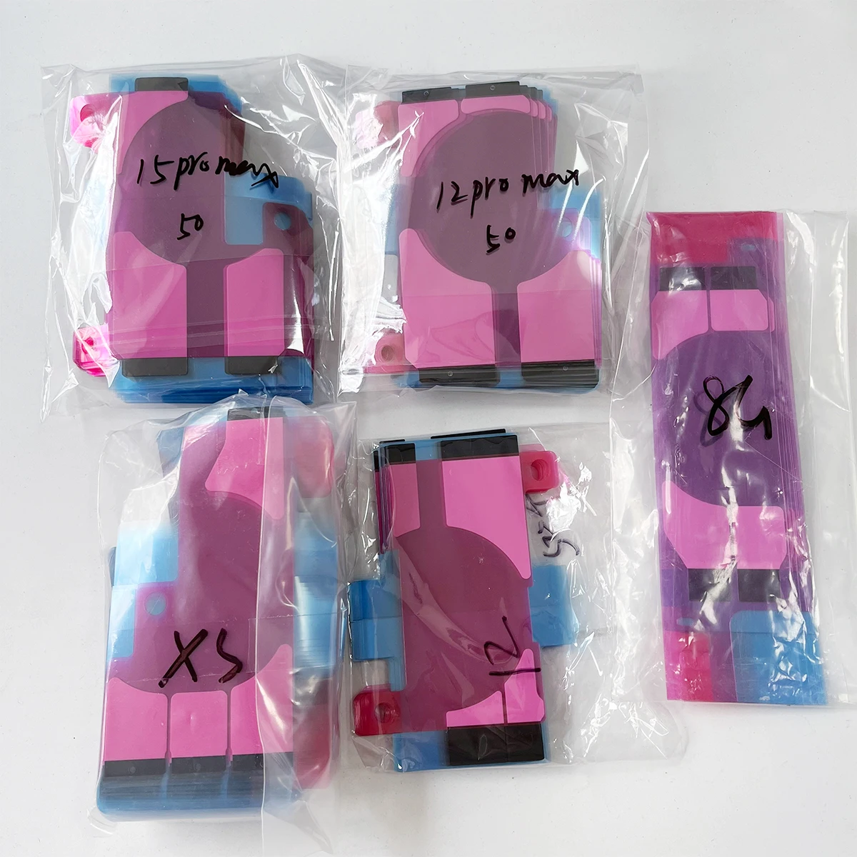50pcs Battery Adhesive Tape Strips With Pull Tabs For iPhone 16 15 14 ...