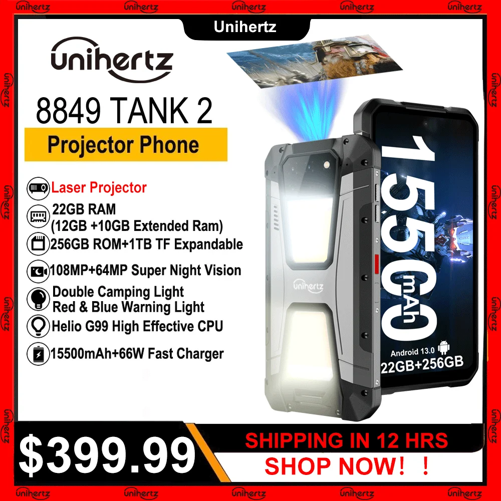 Unihertz-proyector-de-tel-fono-TANK-2-22GB-256GB-32MP-108MP-64MP-visi-n ...