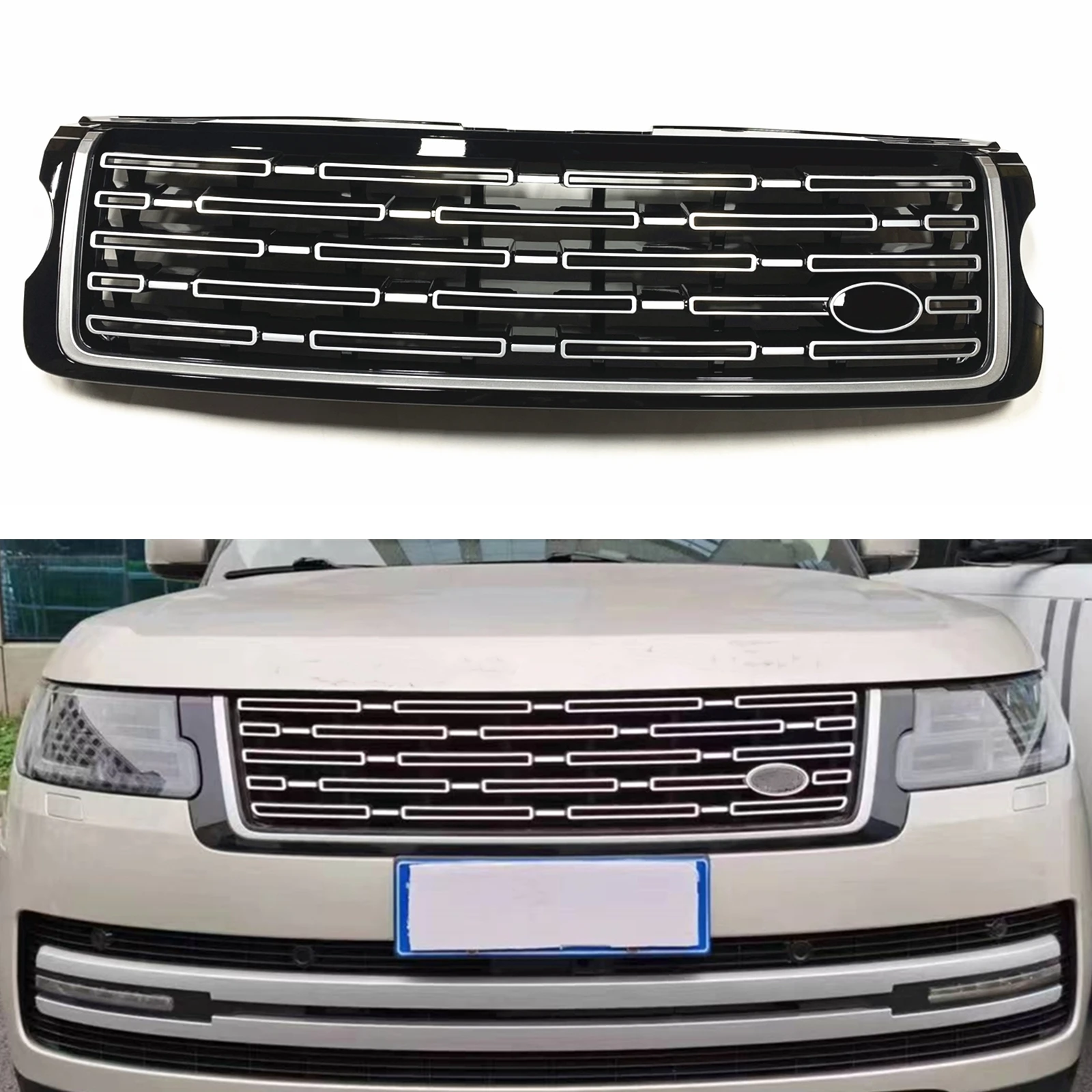 Car-Front-Grille-Racing-Grill-Upper-Hood-Radiator-Mesh-Grid-For-Land ...