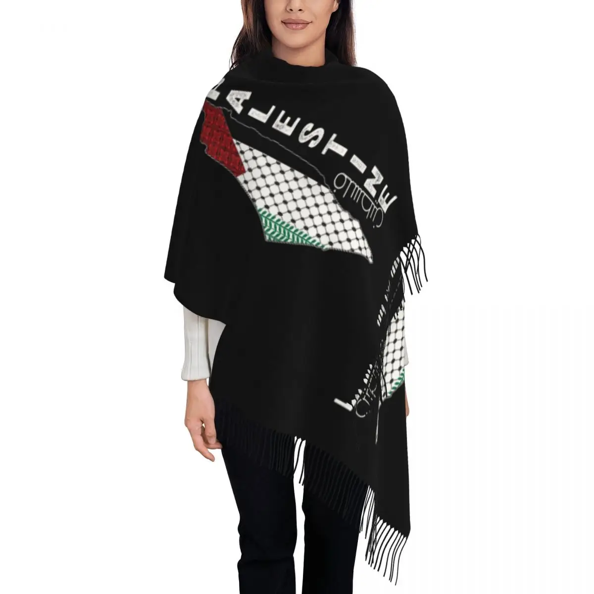 Palestines-Palestinian-Map-Keffiyeh-Thobe-Pattern-Shawls-Wraps-Ladies ...