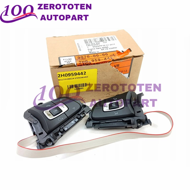 Pair-of-New-Multifunction-Steering-Wheel-Buttons-2H0959442-for-VW-T6-UP ...