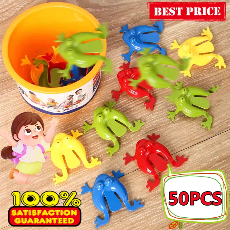 50-5PCS-Jumping-Frog-Toys-Parent-child-Bounce-Frogs-Anxiety-Toy-Kids ...