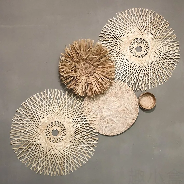 Decoration Woven Wall Nordic | Rattan Wall Hanging Decor - Wind Chimes ...