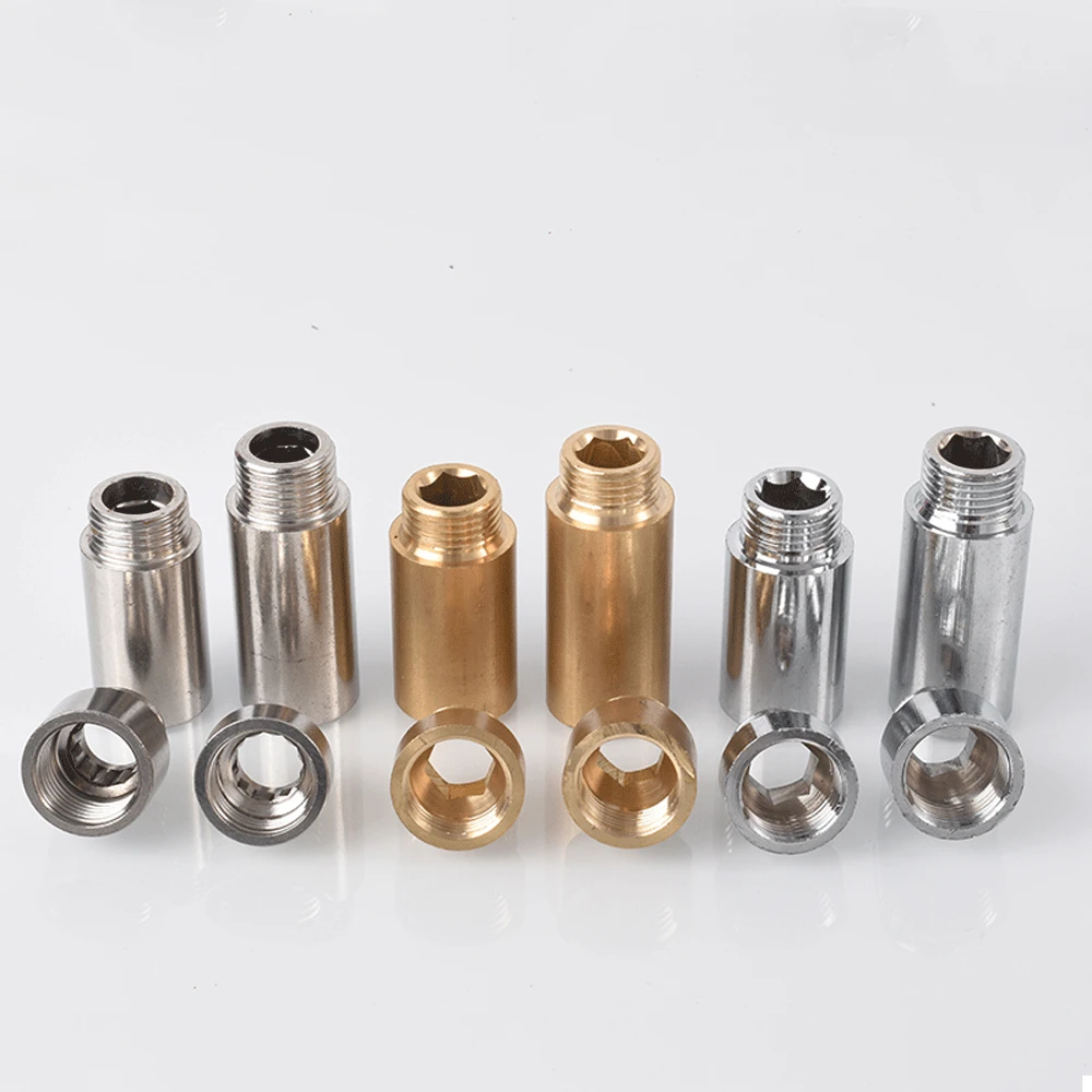 Brass-1-2-Female-To-Male-Stainless-Steel-Thickened-Extension-Joint ...