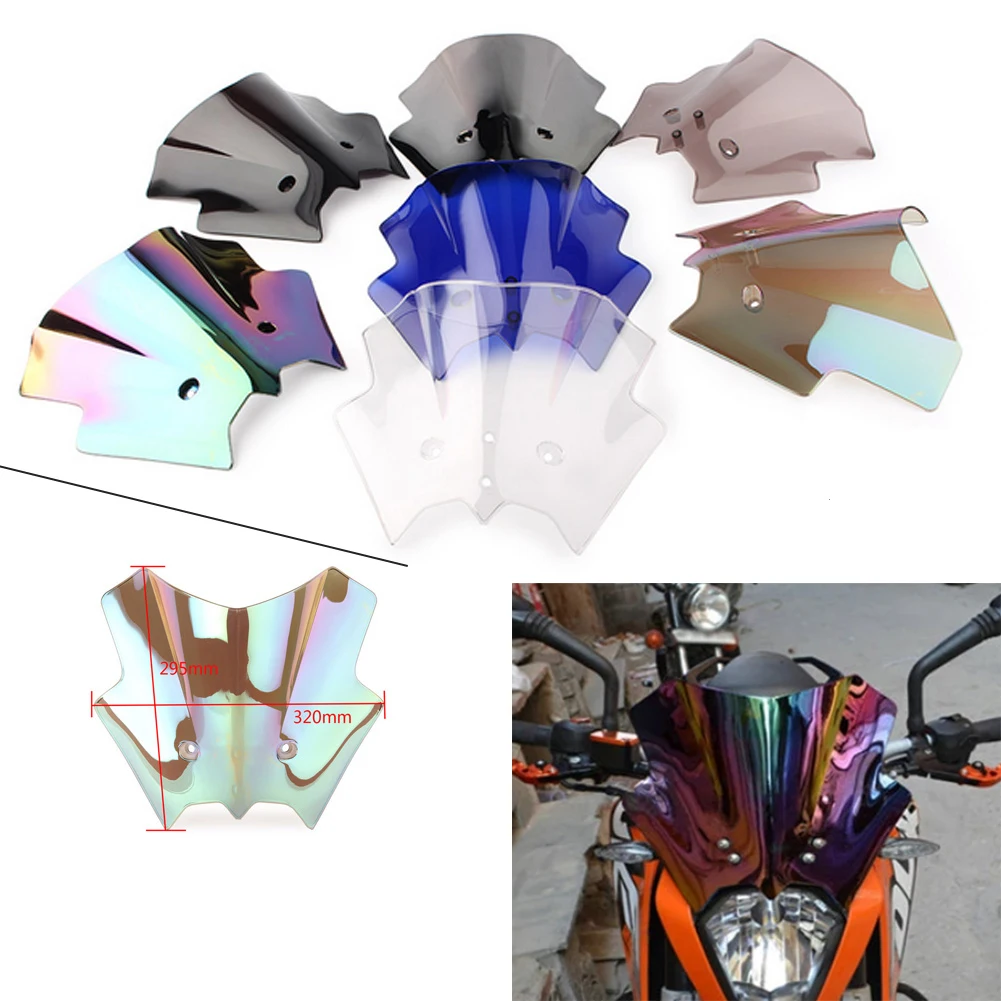Motorcycle-Windscreen-Covers-Screen-Motorbikes-Deflector-Windshield-For ...