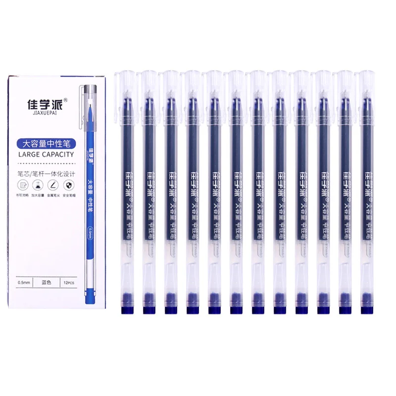 12-Pcs-Set-0-5MM-Large-Capacity-Neutral-Gel-Pen-Signature-Student-Exam ...