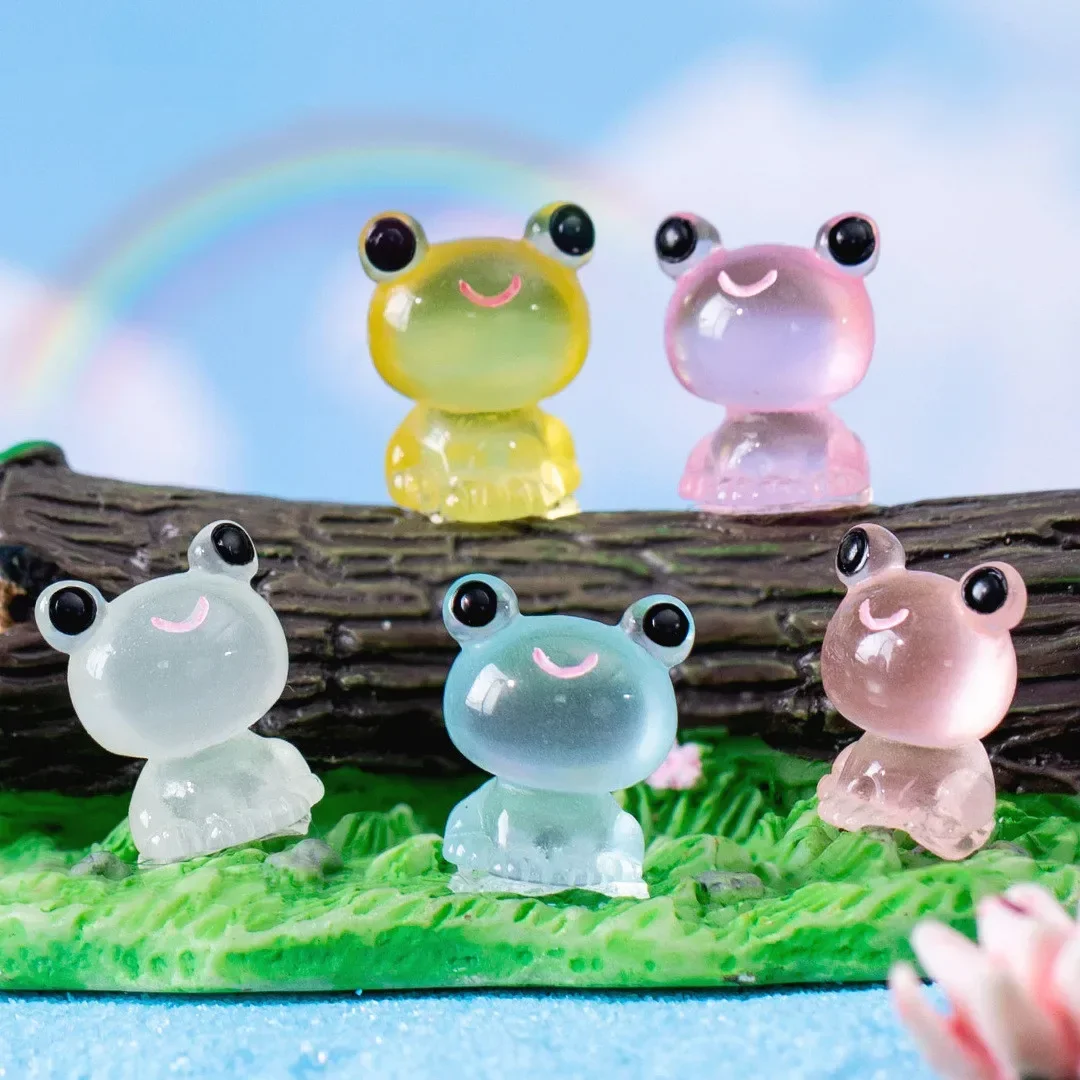 20PCS-Mini-Frogs-Glow-At-Dark-Fairy-Garden-Miniatures-Decoration ...