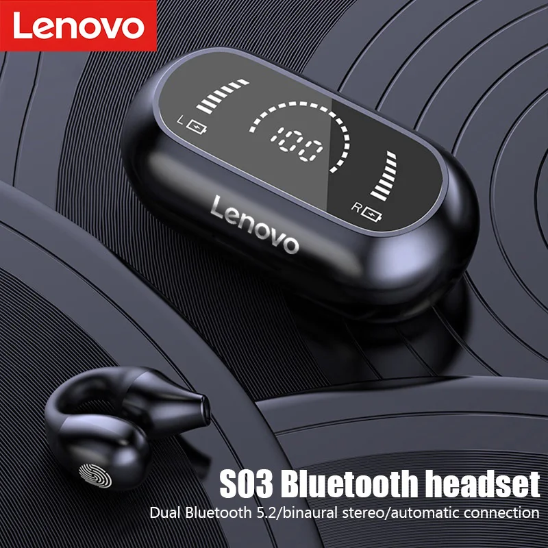 Lenovo-S03-Wireless-Earphones-5-2-Bluetooth-Headphones-Touch-Control ...