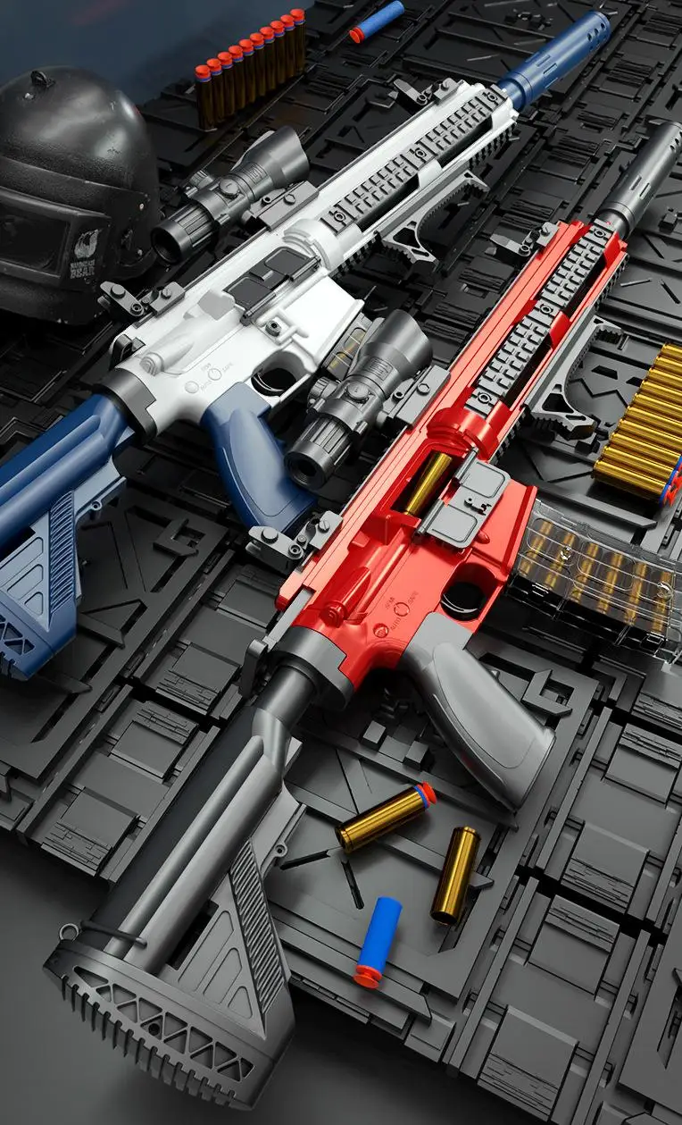 M416 ball soft gun toy soft Eva sniper rifle toy gun gun gun CS combat soft ball toy gun A437 ...