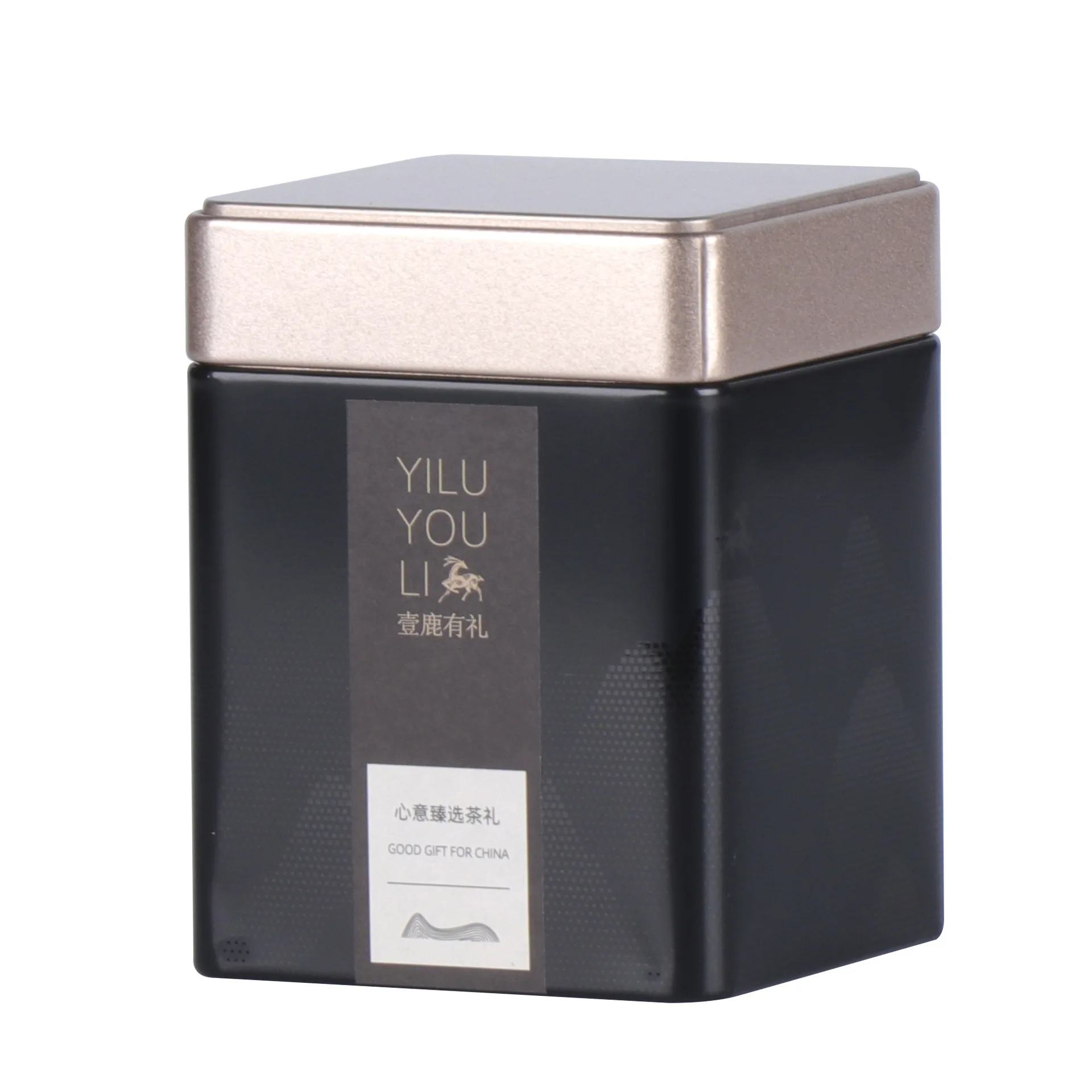 Lata de té cuadrada de Metal, lata sellada de 3 piezas, caja de té ...
