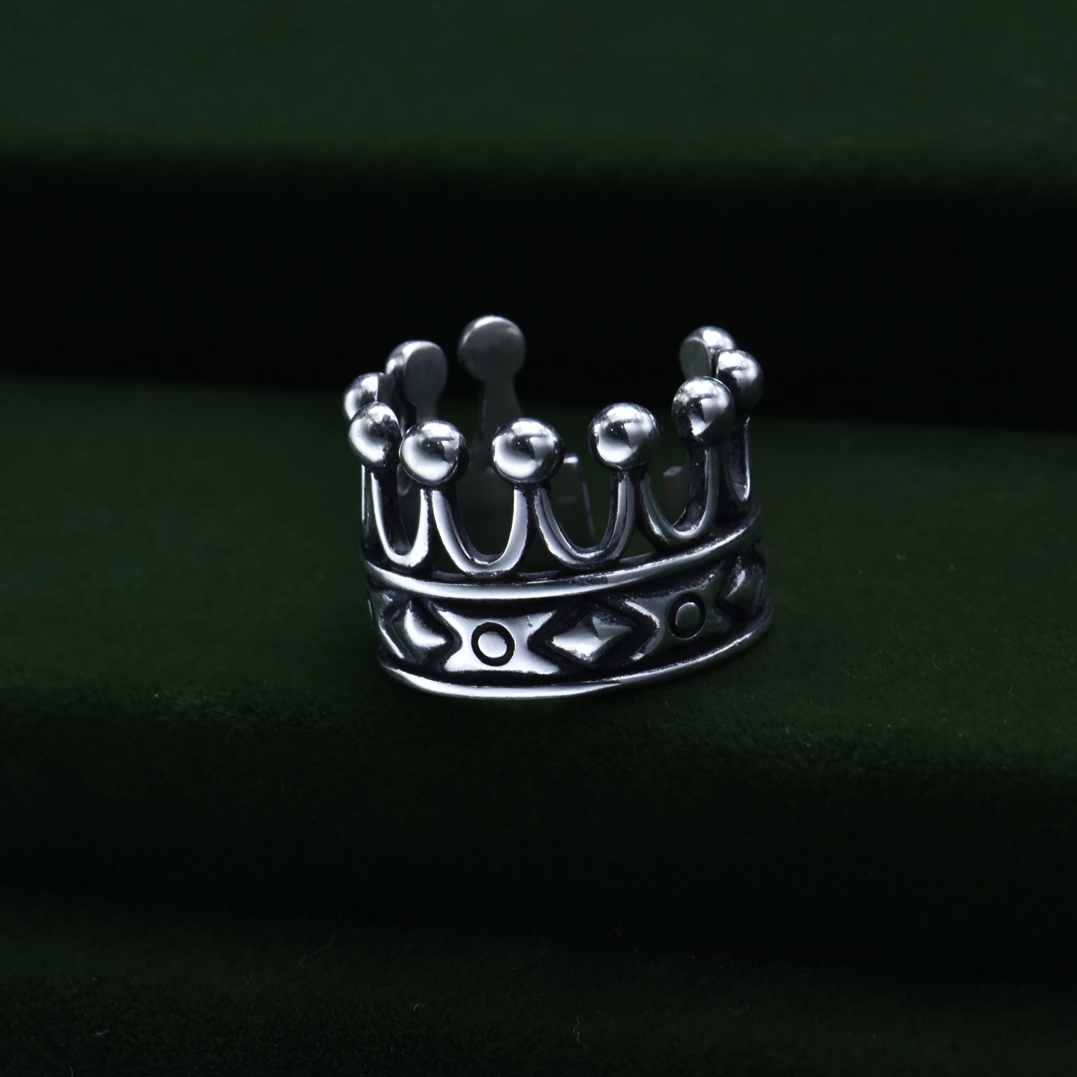 925-sterling-silver-vintage-Crown-open-Seiko-ring-king-special-interest ...
