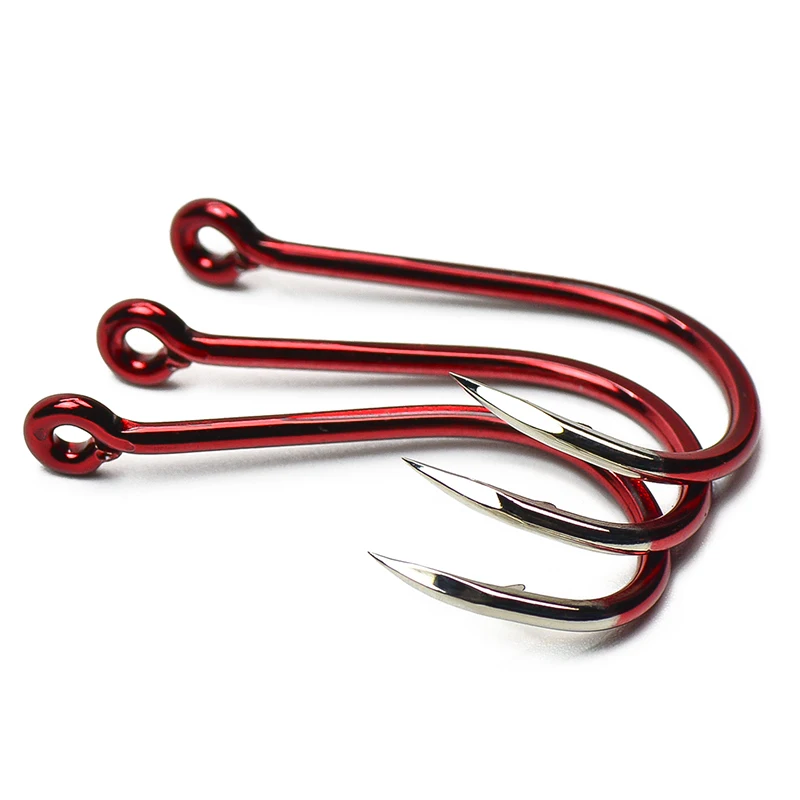 30PCS-Fishing-Barbed-Hook-Bend-Mouth-Triangular-Fast-Attack-Super ...