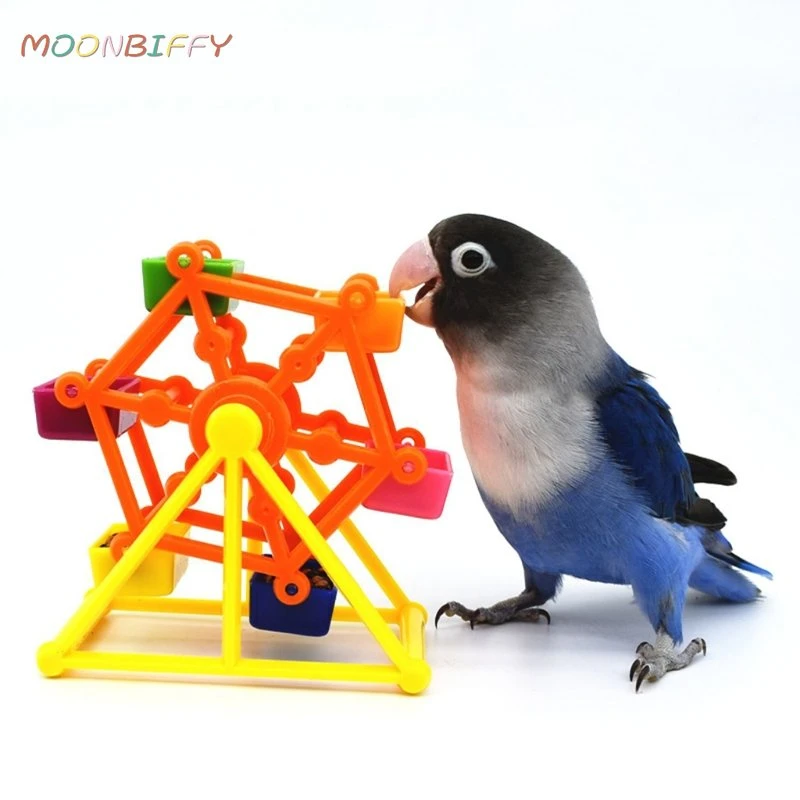 Bird Foraging Toys Creative Parrot Feeder Rotate Training Toys ...