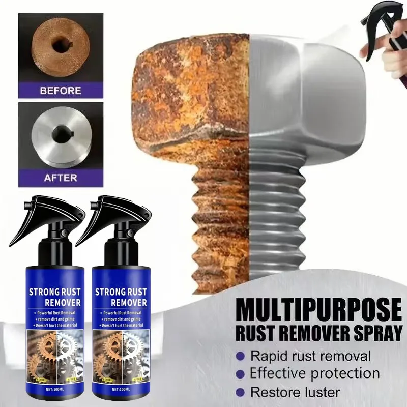 2026 Car All-Purpose Rust Remover Spray - 100ML, Fast-Acting Iron ...