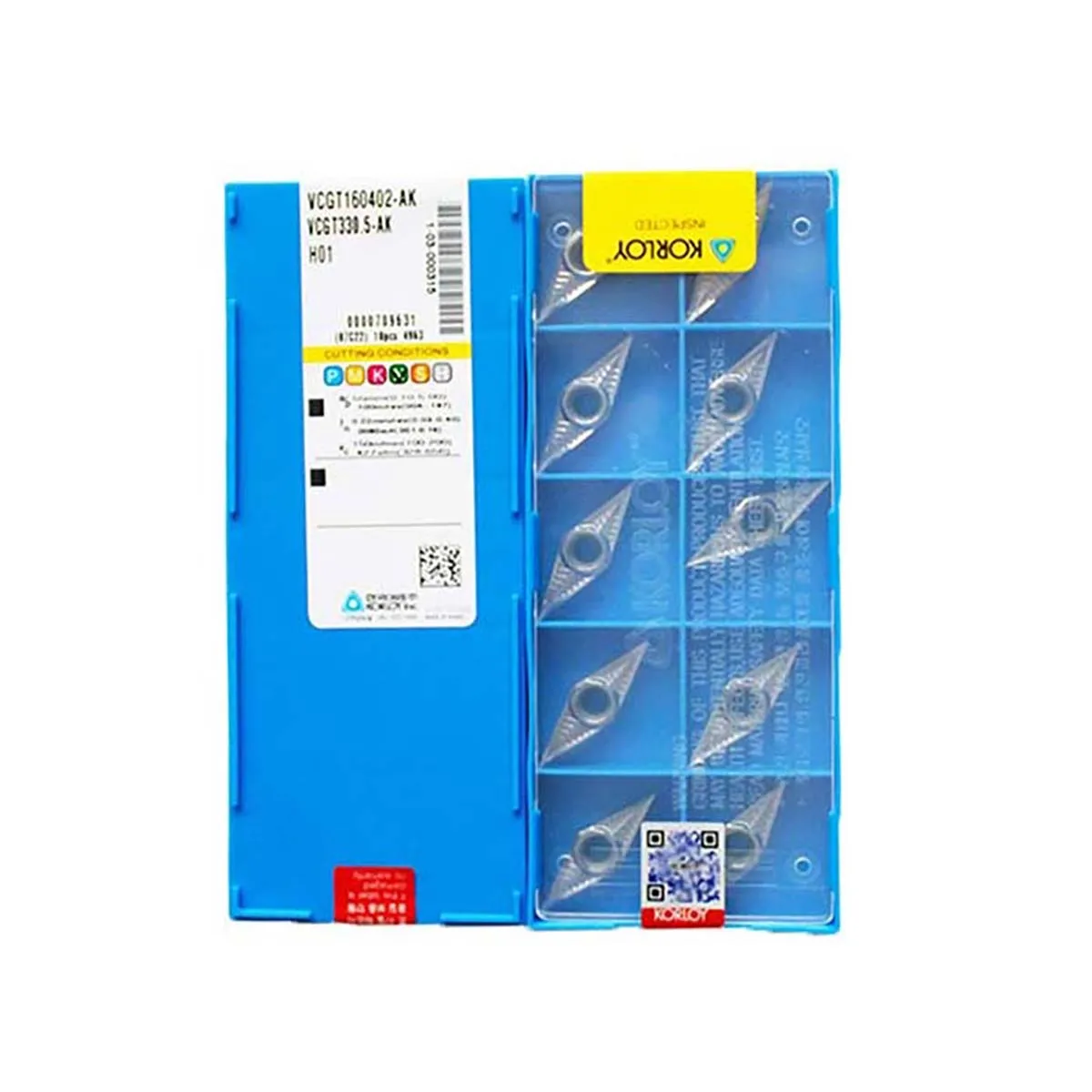 Korloy-100-Original-VCGT-VCGT110302-VCGT110304-VCGT110308-VCGT160402 ...
