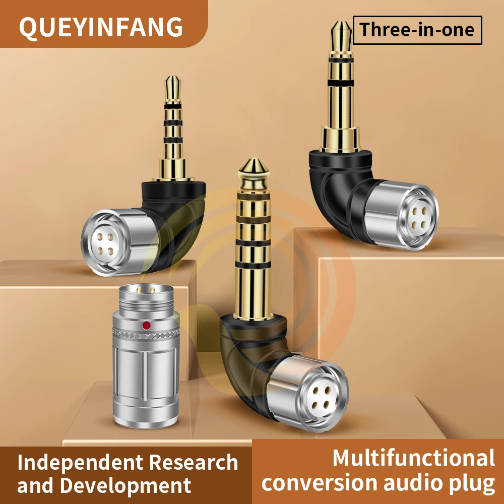QUEYINFANG multi function audio conversion plug three in one 3.5mm/2 ...