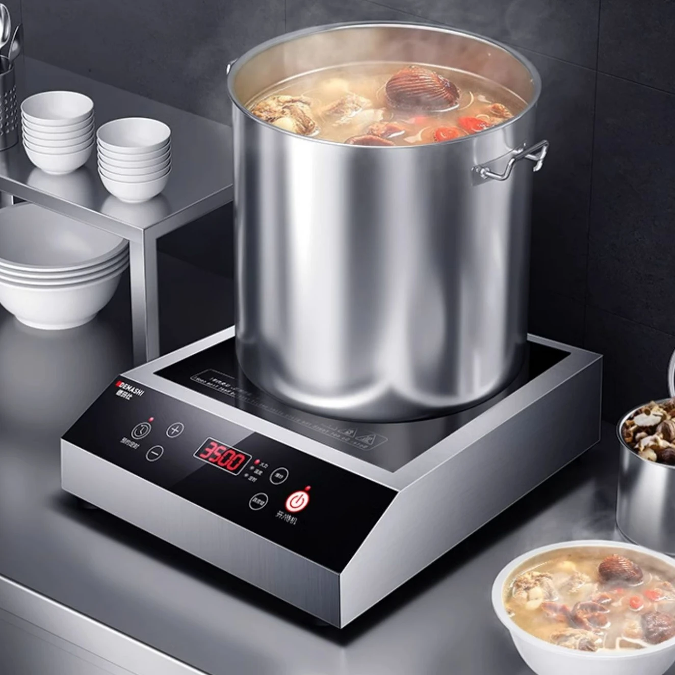 3500w-commercial-induction-cooker-high-power-hotel-household-milk-tea ...