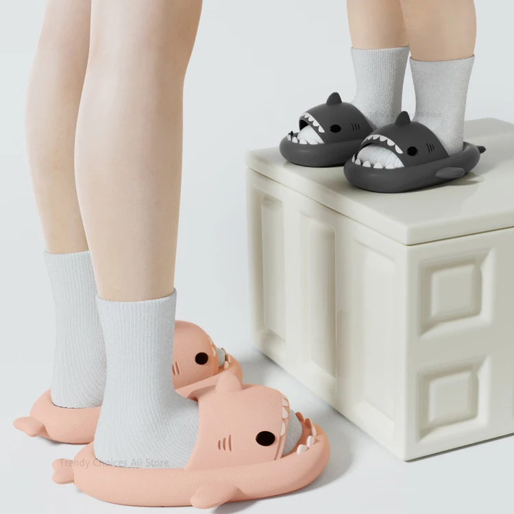 Shark-Slippers-Man-Women-Kids-Summer-Beach-Slides-Non-Slip-Shark ...