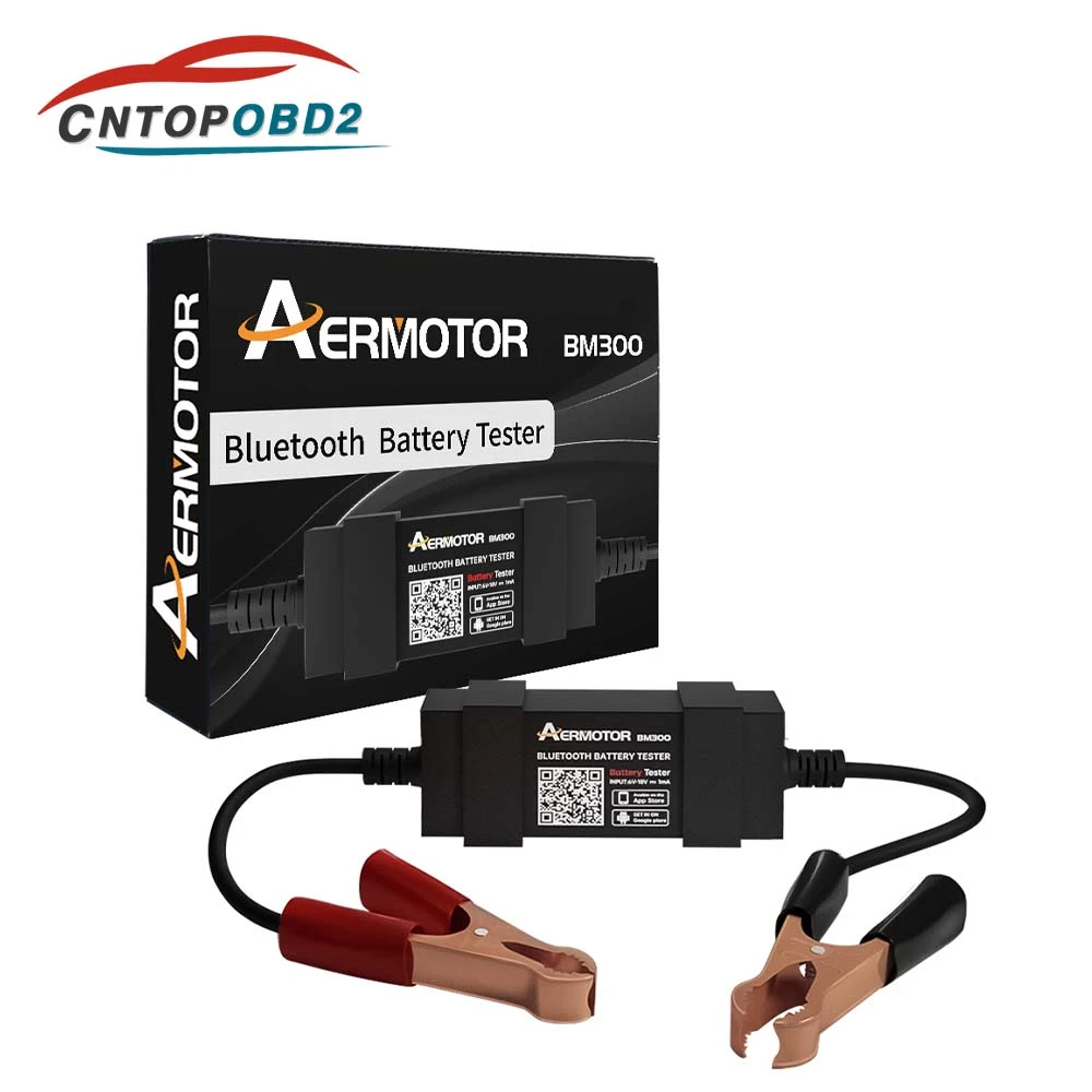 Aermotor Wireless Bluetooth Battery Monitory BM300 6~18V Car Battery Analyzer Universal Battery ...