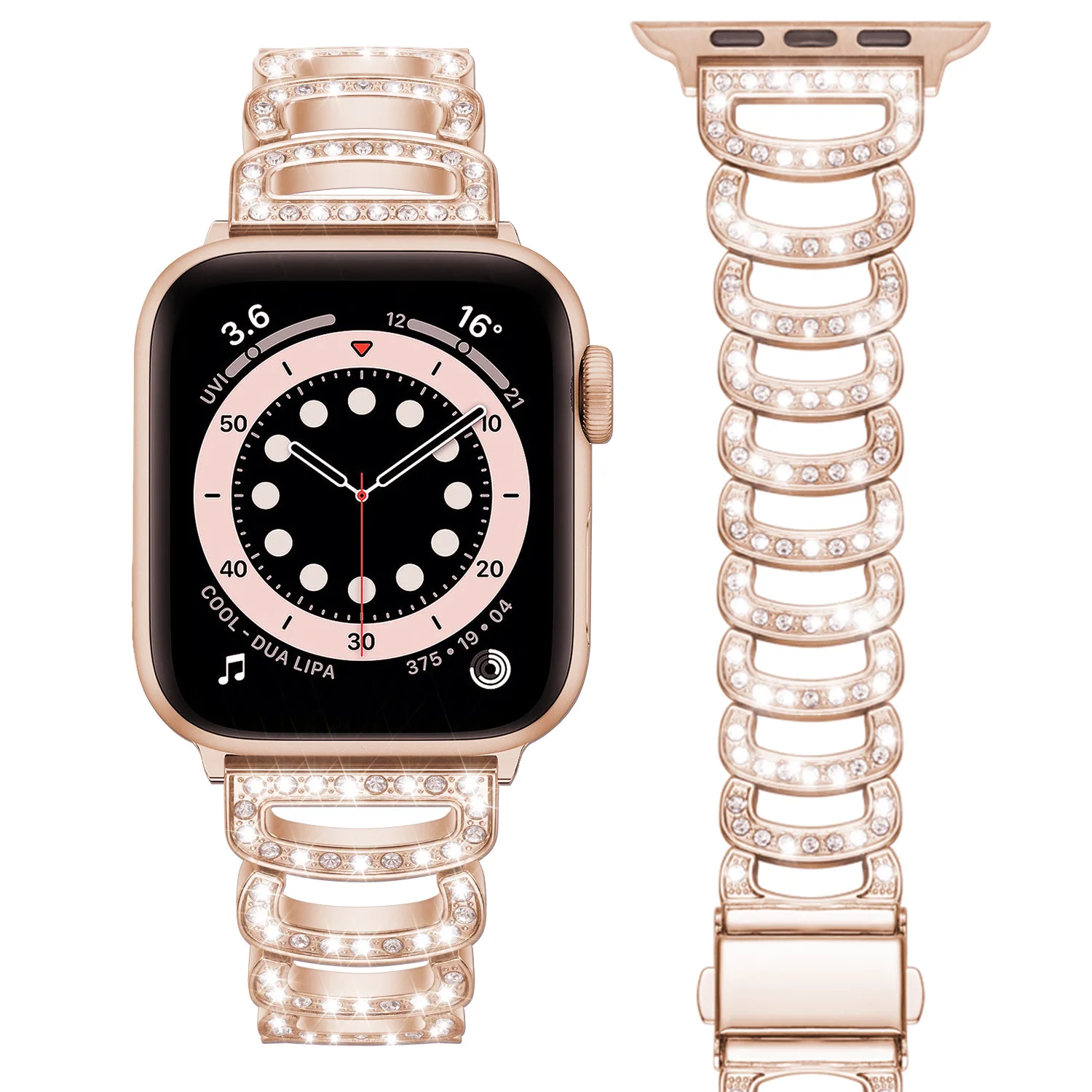 Chain Diamond Bracelet for Apple Watch Ultra 49mm 45mm 41mm 40mm 44mm ...