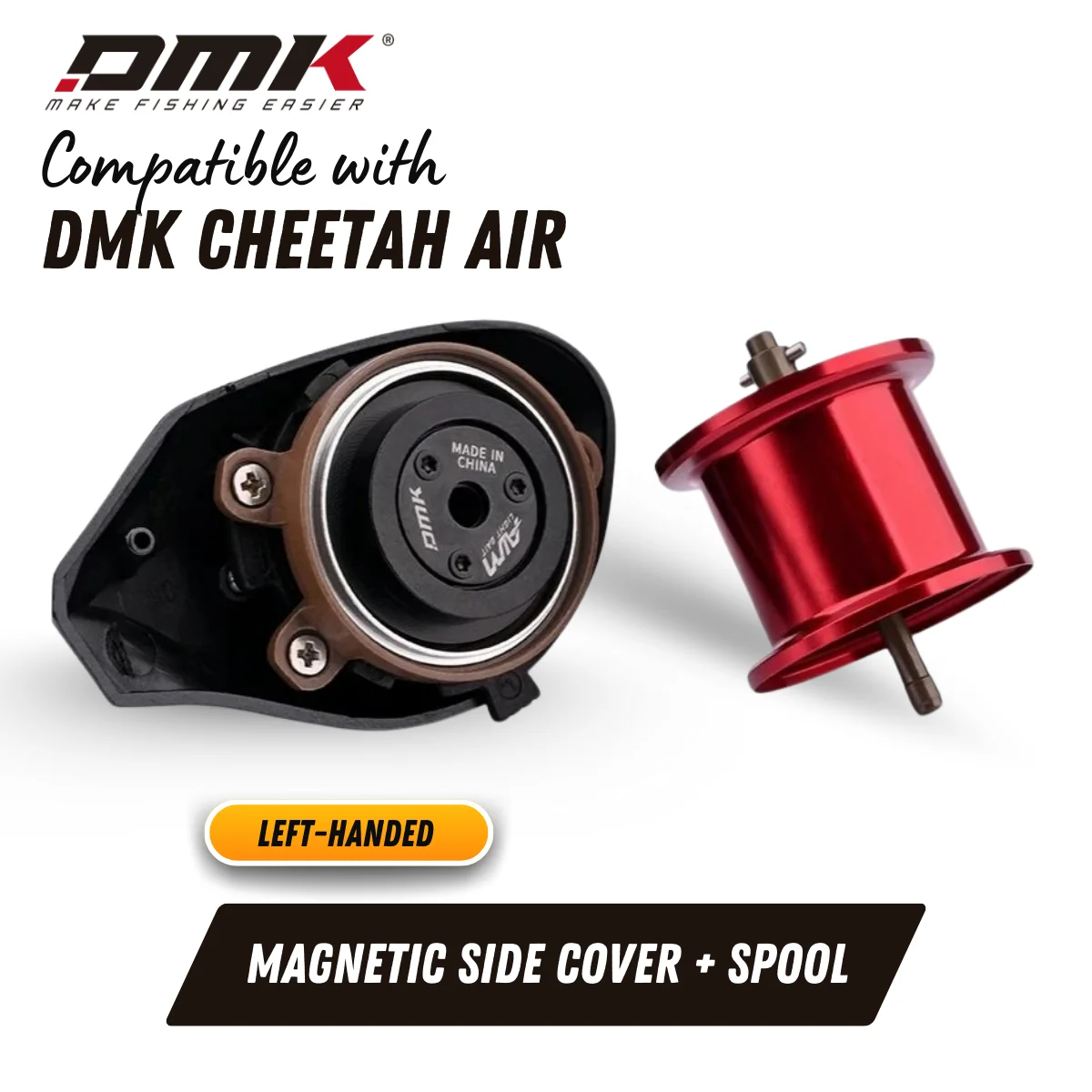 DMK CHEETAH AIR 磁気サイドカバー + シャロースプール-AIM ライトルアー適応磁気ブレーキシステム DC ベイト ...