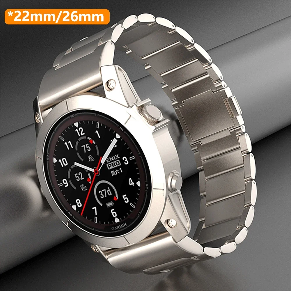 Titanium-Strap-for-Garmin-Fenix-7X-6X-Enduro-1-2-Magnetic-26mm-22mm ...