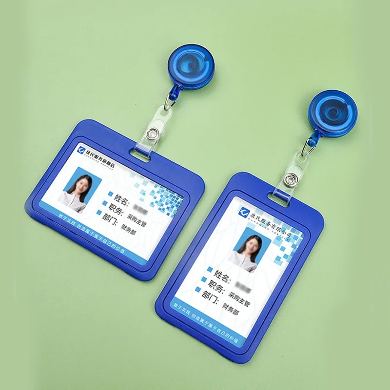 1Set-Unisex-ID-Name-Badge-Credit-Card-Holder-Employee-s-Staff-Work-Card ...