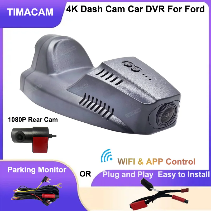 UHD-4K-2160P-WIFI-Dash-Cam-Front-and-Rear-Camera-Dedicated-Video ...