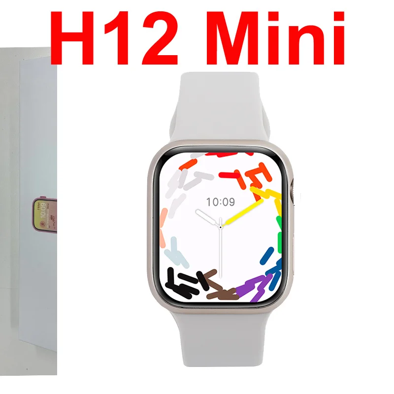 AMOLED-H12-mini-rel-gio-inteligente-para-homens-e-mulheres-41mm-1GB-ROM ...