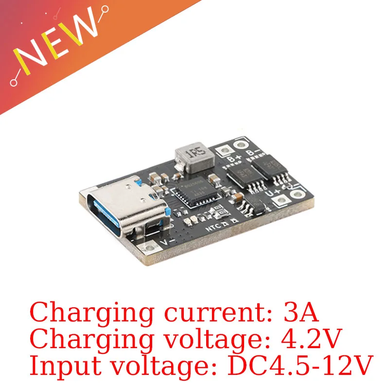 5V-TYPE-C-USB-3A-Lithium-Battery-Charger-Module-Charging-Board-With ...