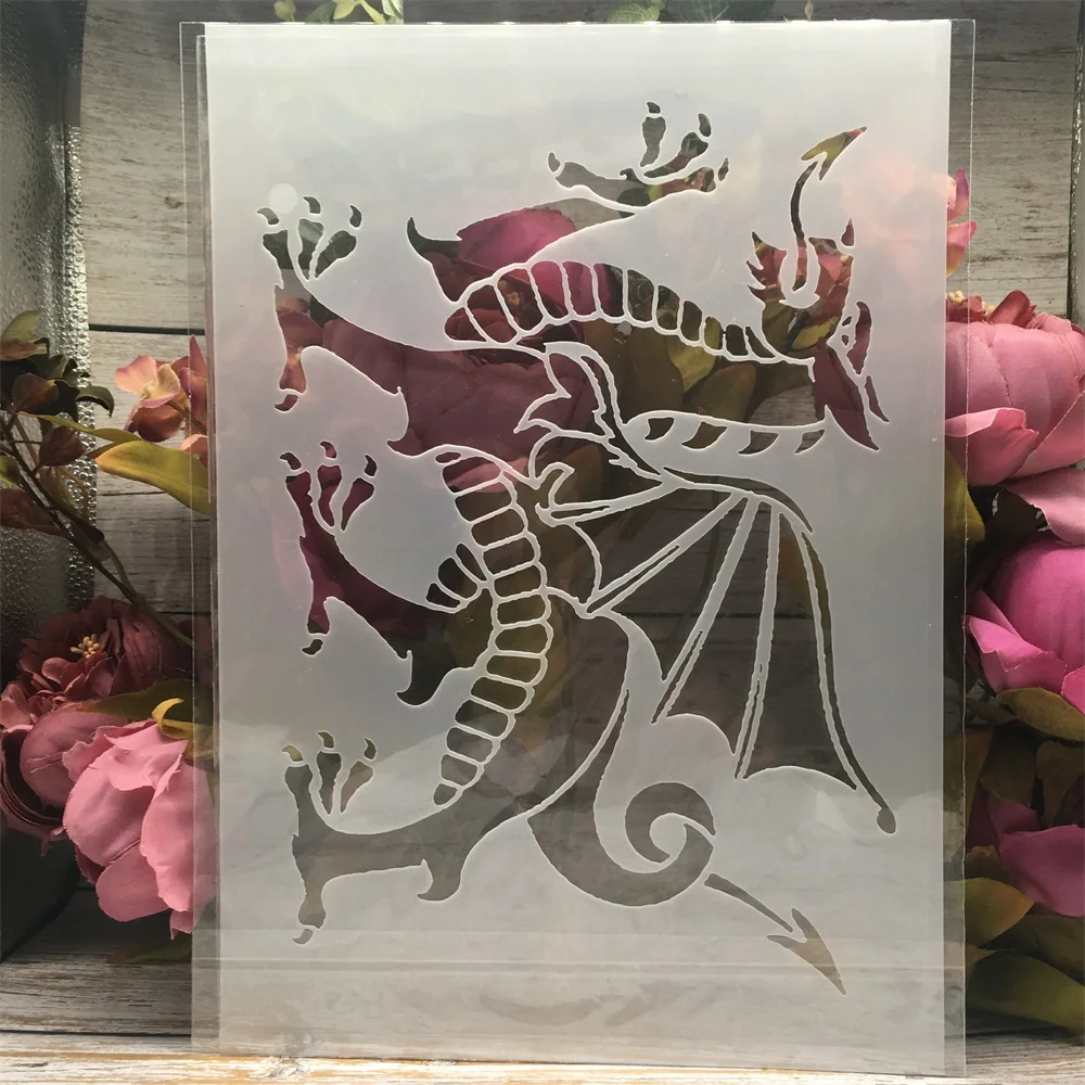 A4-29cm-Welsh-Dragon-DIY-Layering-Stencils-Wall-Painting-Scrapbook ...