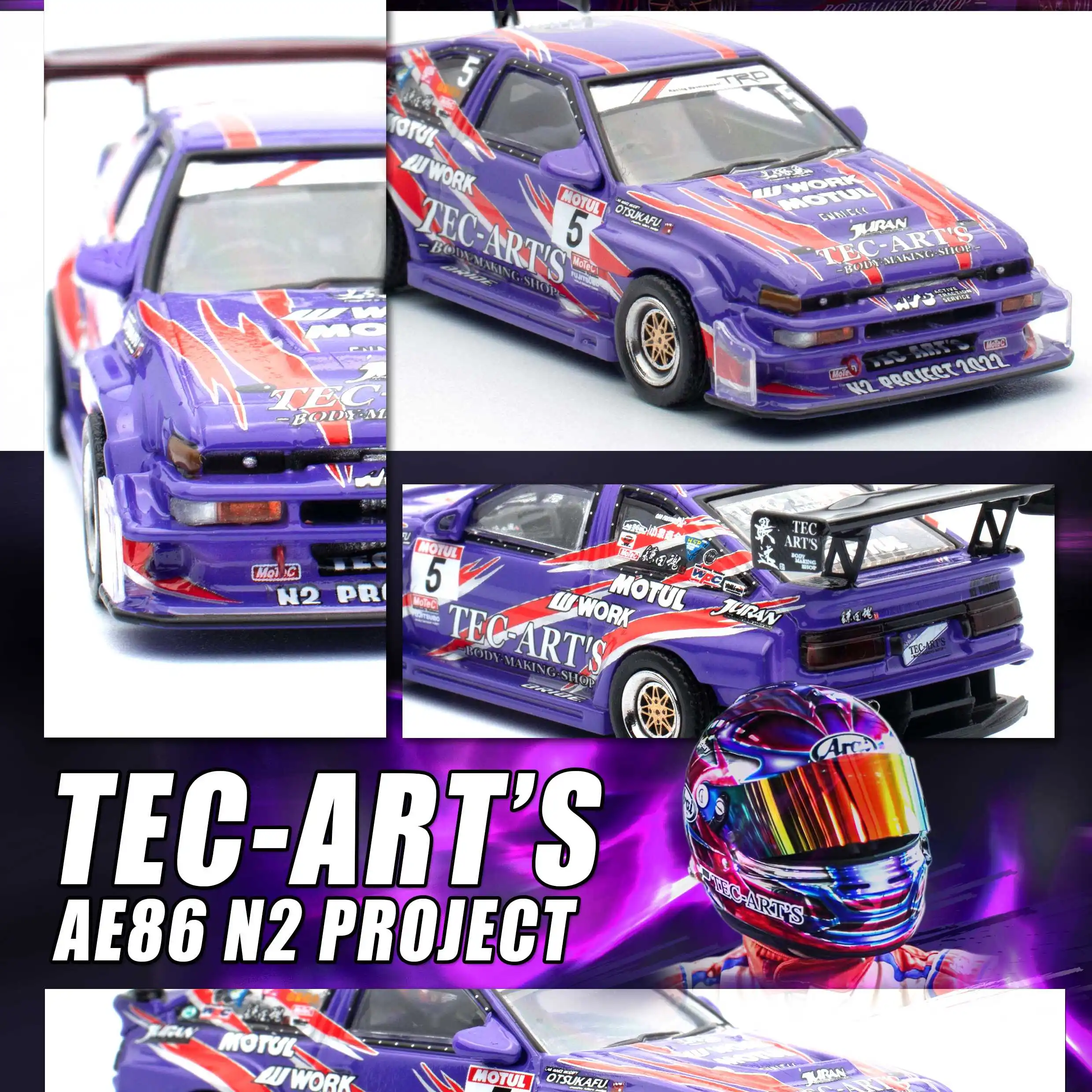 TOMICA 1:64 Toyota Trueno AE86 N2 Project | AliExpress