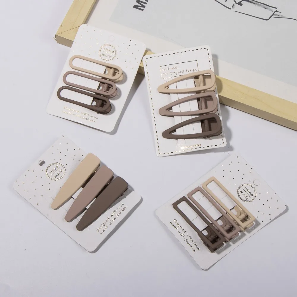 34 pcsset Femmes Géométrique Pinces À Cheveux Mignon Filles Rétro ...