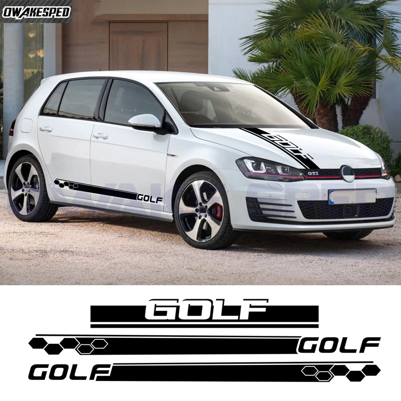 Car Sticker For Volkswagen GOLF GTI/RLINE/GTD Auto Hood Bonnet Film ...