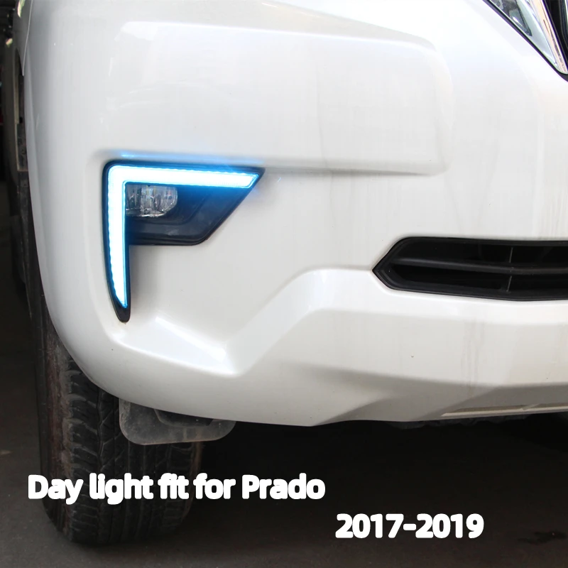 Car LED DRL Daylights For Toyota Prado 150 FJ150 LC150 2017 2018 2019 ...