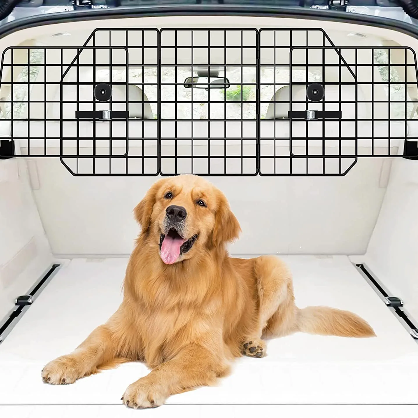 Car-SUV-Dog-Barrier-Vehicles-Pet-Divider-Gate-for-Trunk-Cargo-Area ...