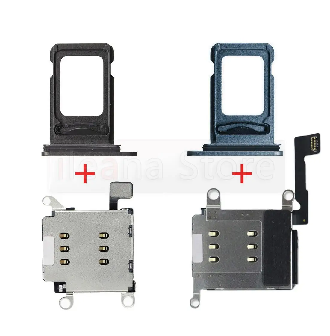 Aiinant-Dual-Sim-Card-Reader-Flex-Cable-For-iPhone-12-Pro-Max-Sim-Card ...