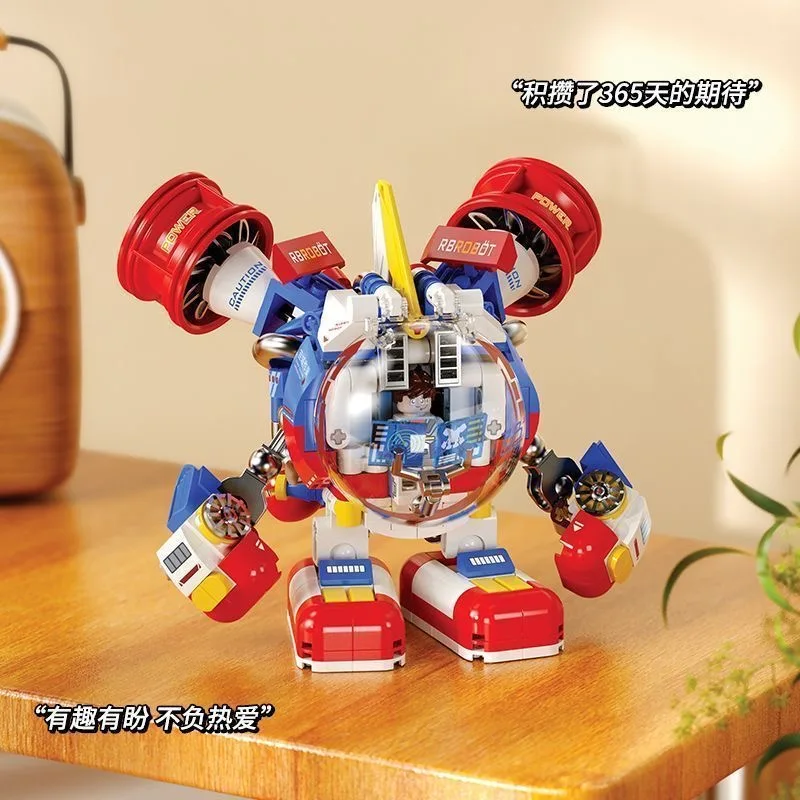 Mecha-Robot-de-la-serie-Cute-Rabbit-bloques-de-construcci-n-modelo-de ...