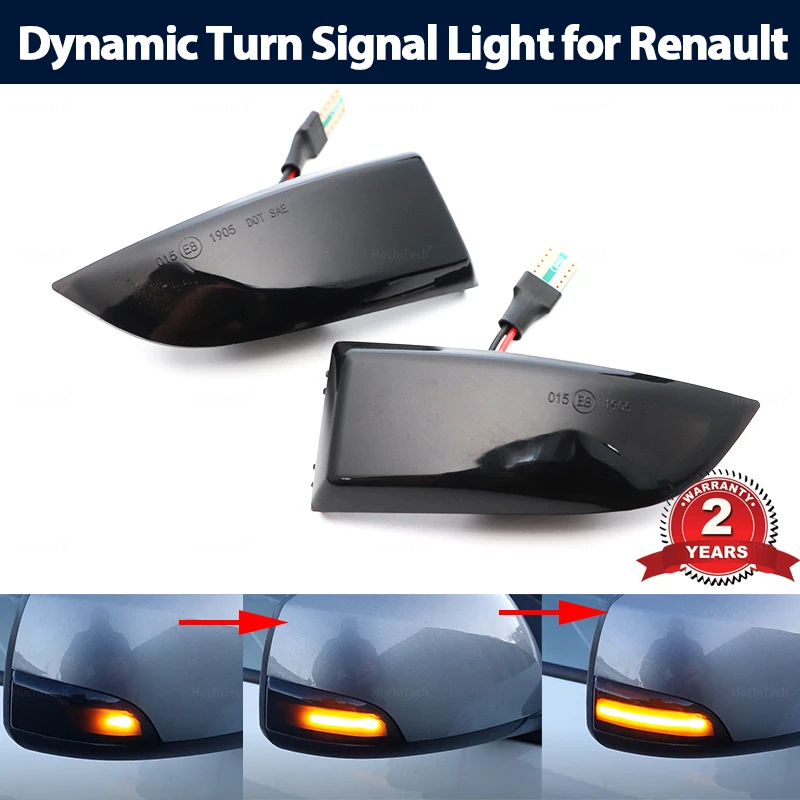 Led Side Wing Blinker Lamp Indicating Flash Light For Renault Scenic ...