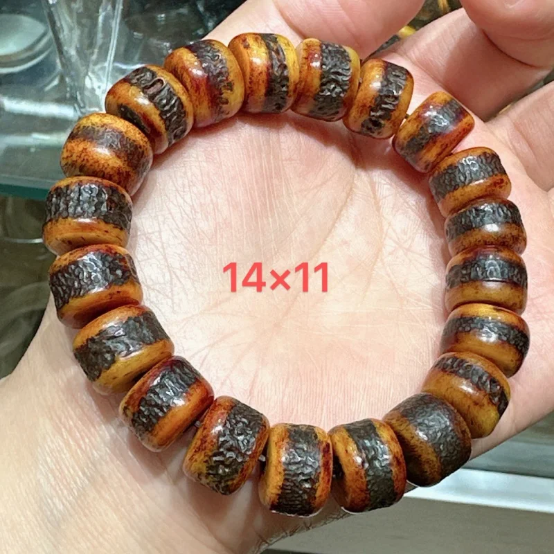 Tibet-14mm-Niuga-Ethnic-Style-Bracelet-Distressed-108-High-Density-Yak ...