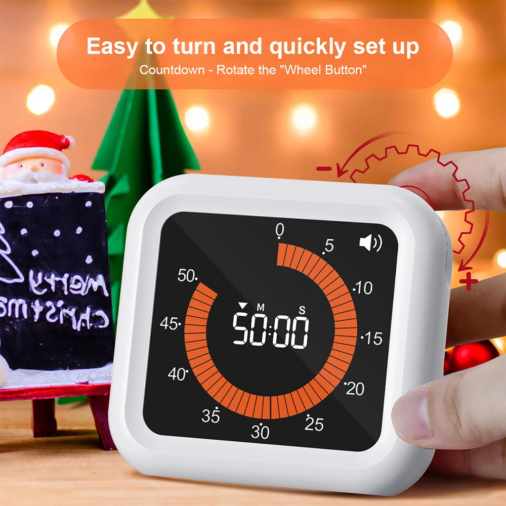 60-Minutes-Visual-Timer-Rechargeable-Classroom-Countdown-Silent-Timer ...