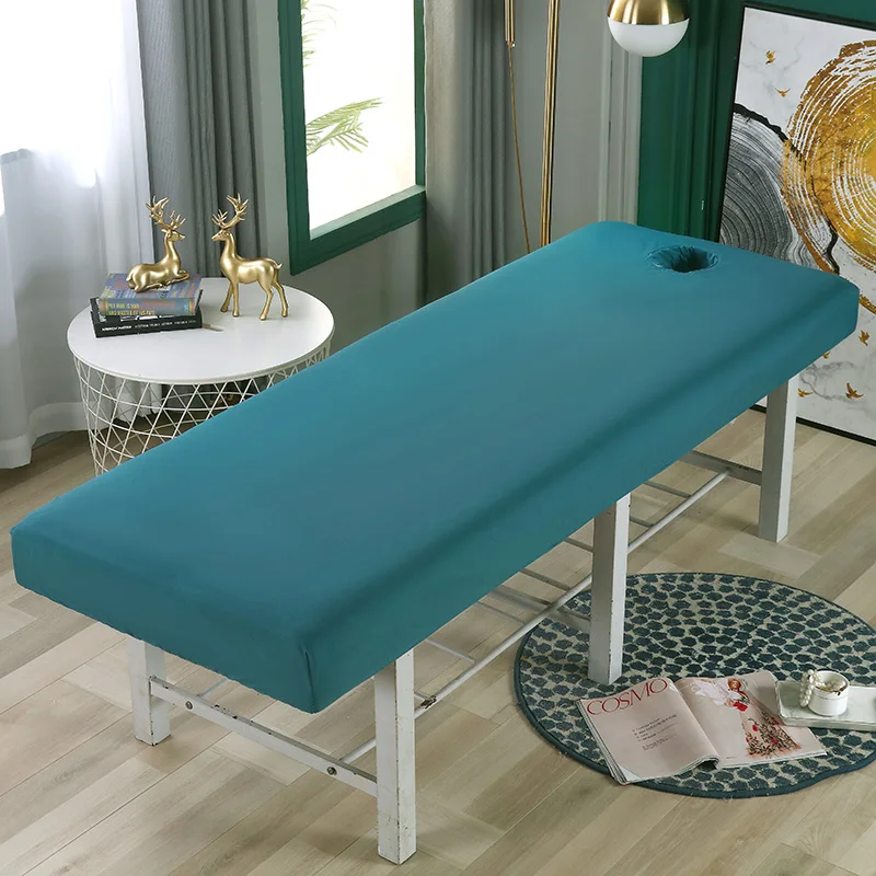 Anti-Slip-Waterproof-Oilproof-Massage-Table-Bed-Fitted-Sheet-Elastic ...
