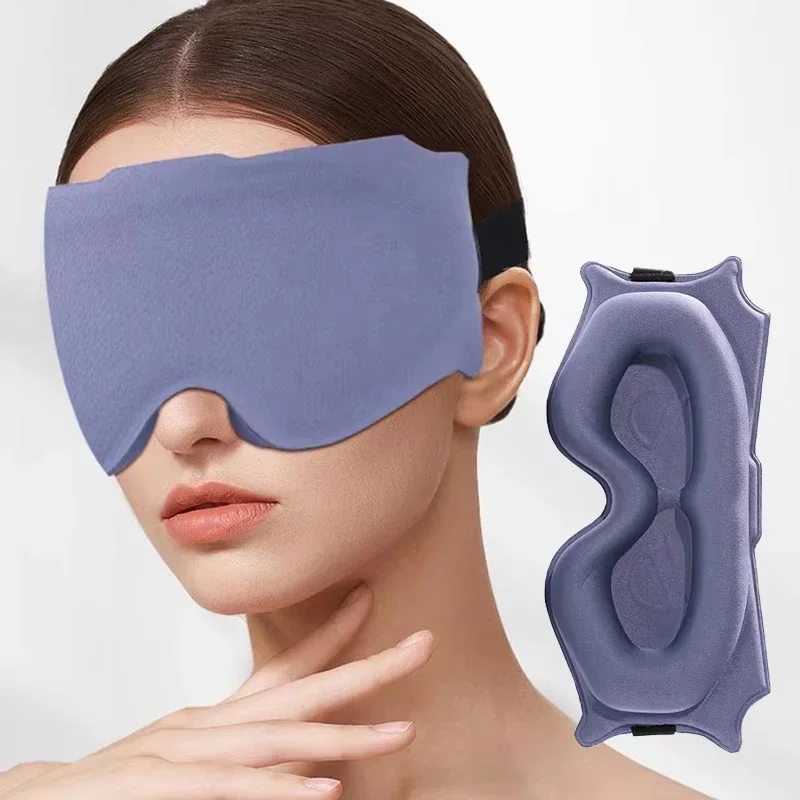 3D Sleep Mask Blindfold Sleeping Aid Soft Memory Foam Eye Mask Block ...